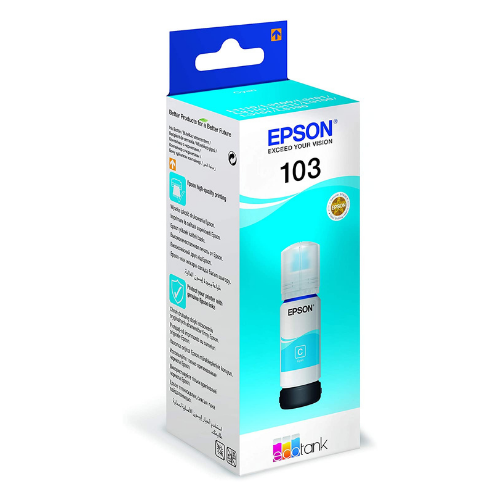 Ink Cart Epson 103 Cyan – 65ml – C13T00S24A | Tronik Gadgets Store