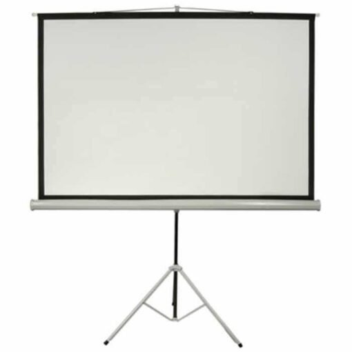 60 x 60 Portable Tripod Projection Screen, Matte White, Square Format ...